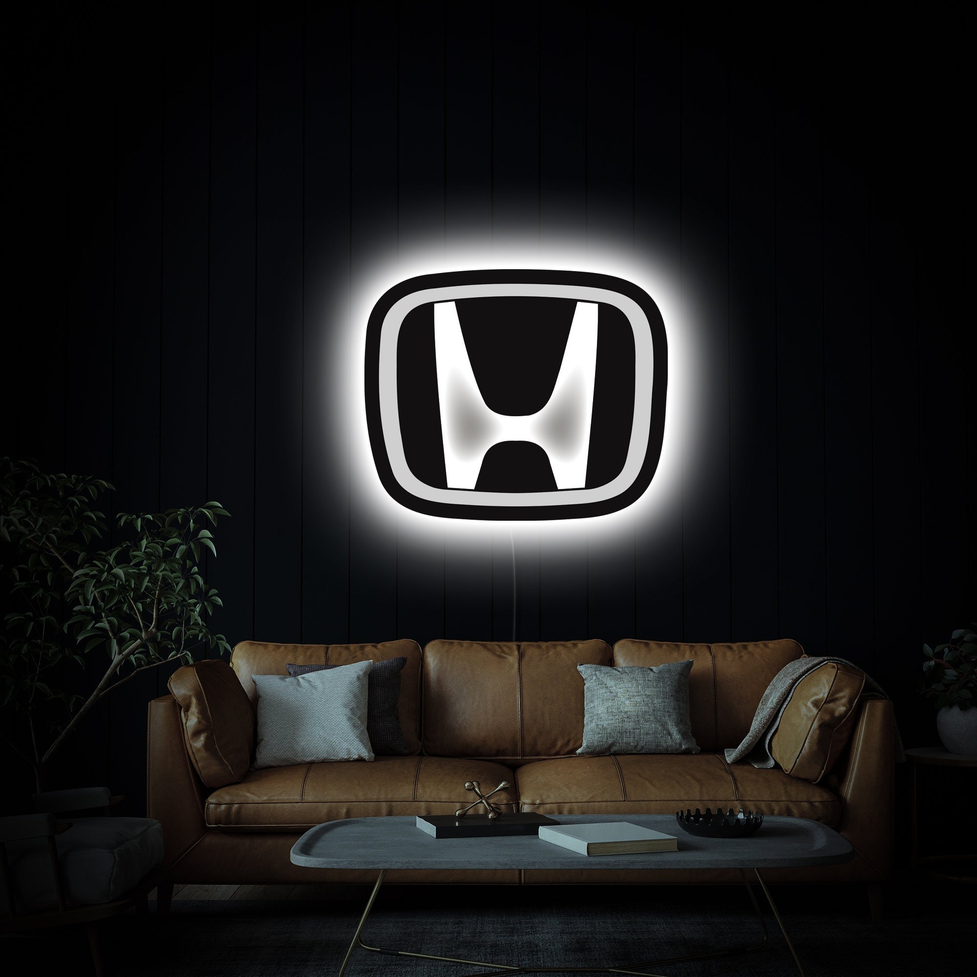 Honda Neon Sign Honda Led Sign Honda Logo Honda Garage - Etsy