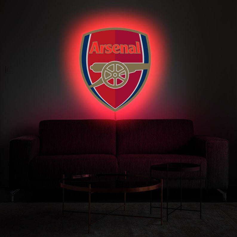 Arsenal Neon Sign, Arsenal Led Sign, Arsenal Light up Decor, Football ...