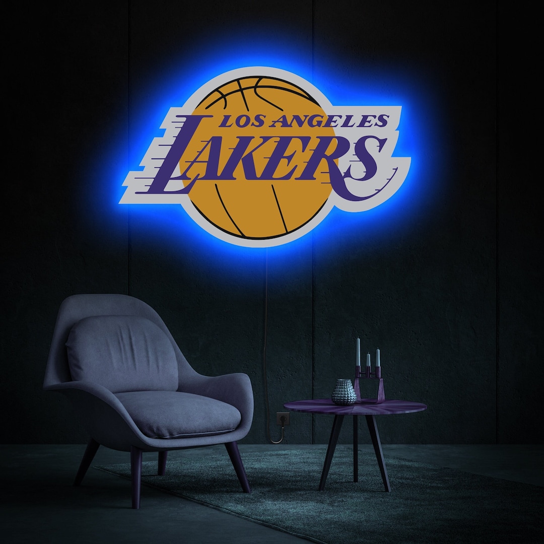 Los Angeles Lakers Logo, Lakers Neon Sign, Lakers Logo Light, Lakers ...