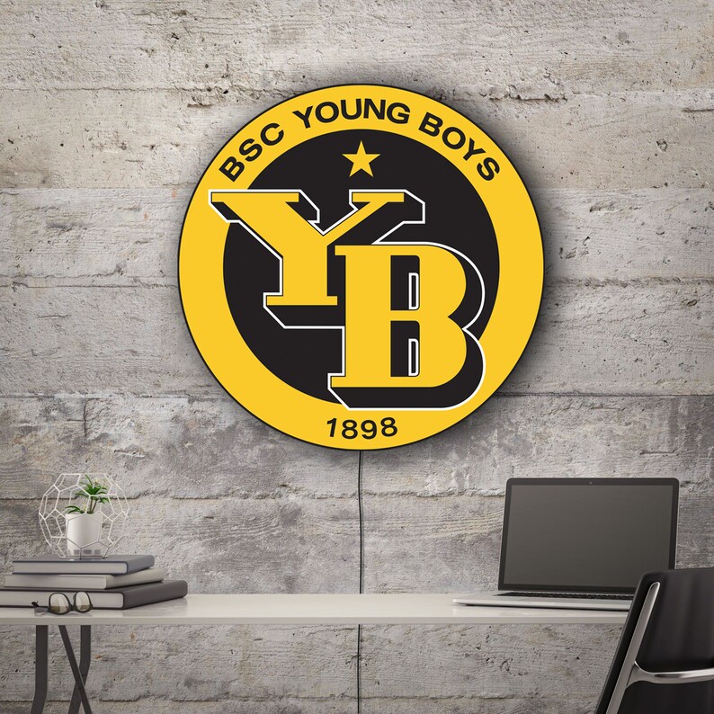 Young Boys Neon Sign BSC Young Boys Logo Young Boys Led - Etsy