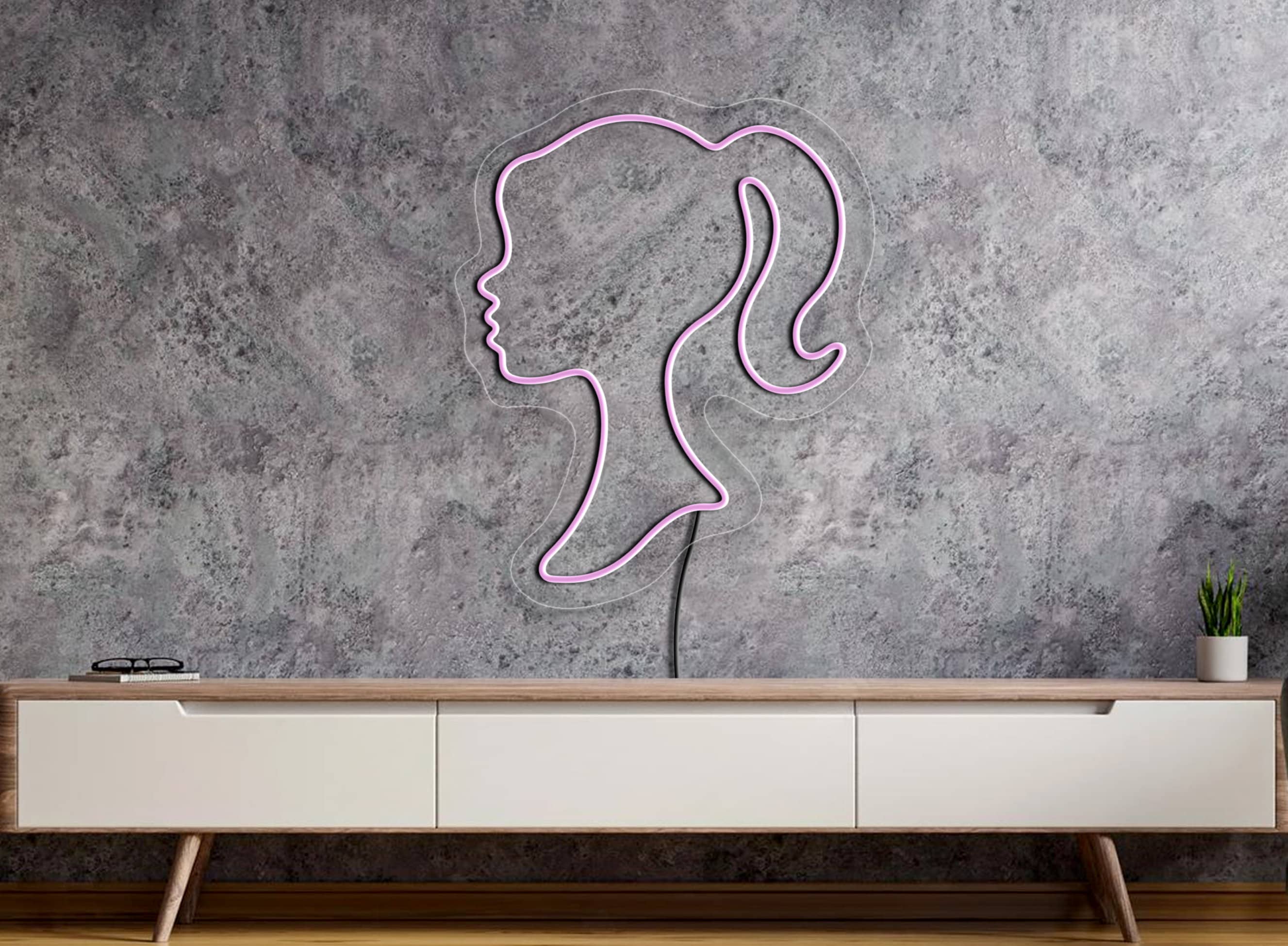 Barbie Neon Sign, Barbie Doll Led Sign, Doll Face Neon Sign, Movie Neon ...