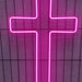 Cross Neon Sign, Cross Led Sign, Cross Neon Light, Christian Neon ...
