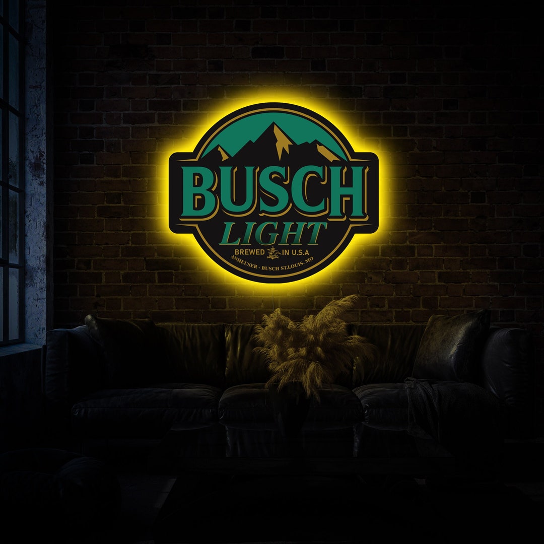 Busch Light Neon Sign Busch Light Beer Logo Busch Light Led - Etsy