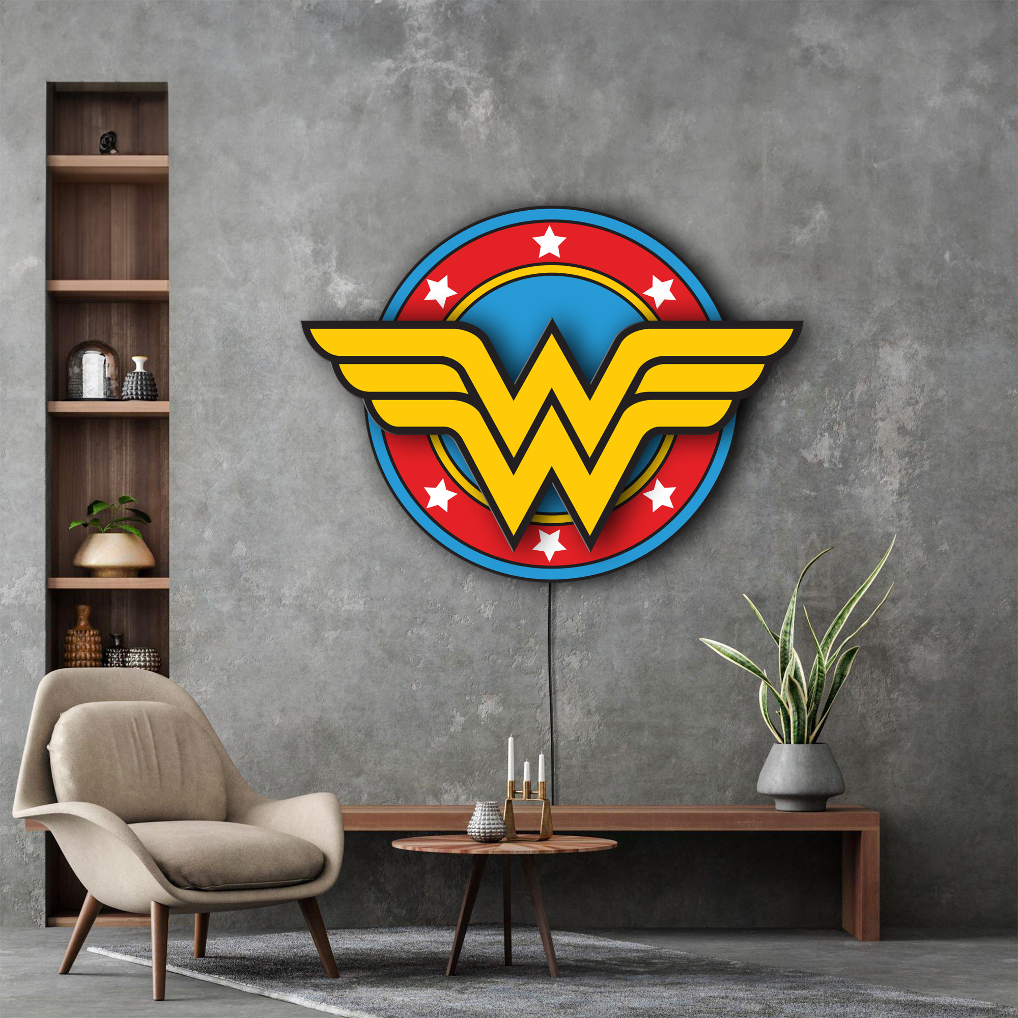 Wonder Woman Neon Sign, Wonder Woman Led Sign, Wonder Woman Light ...