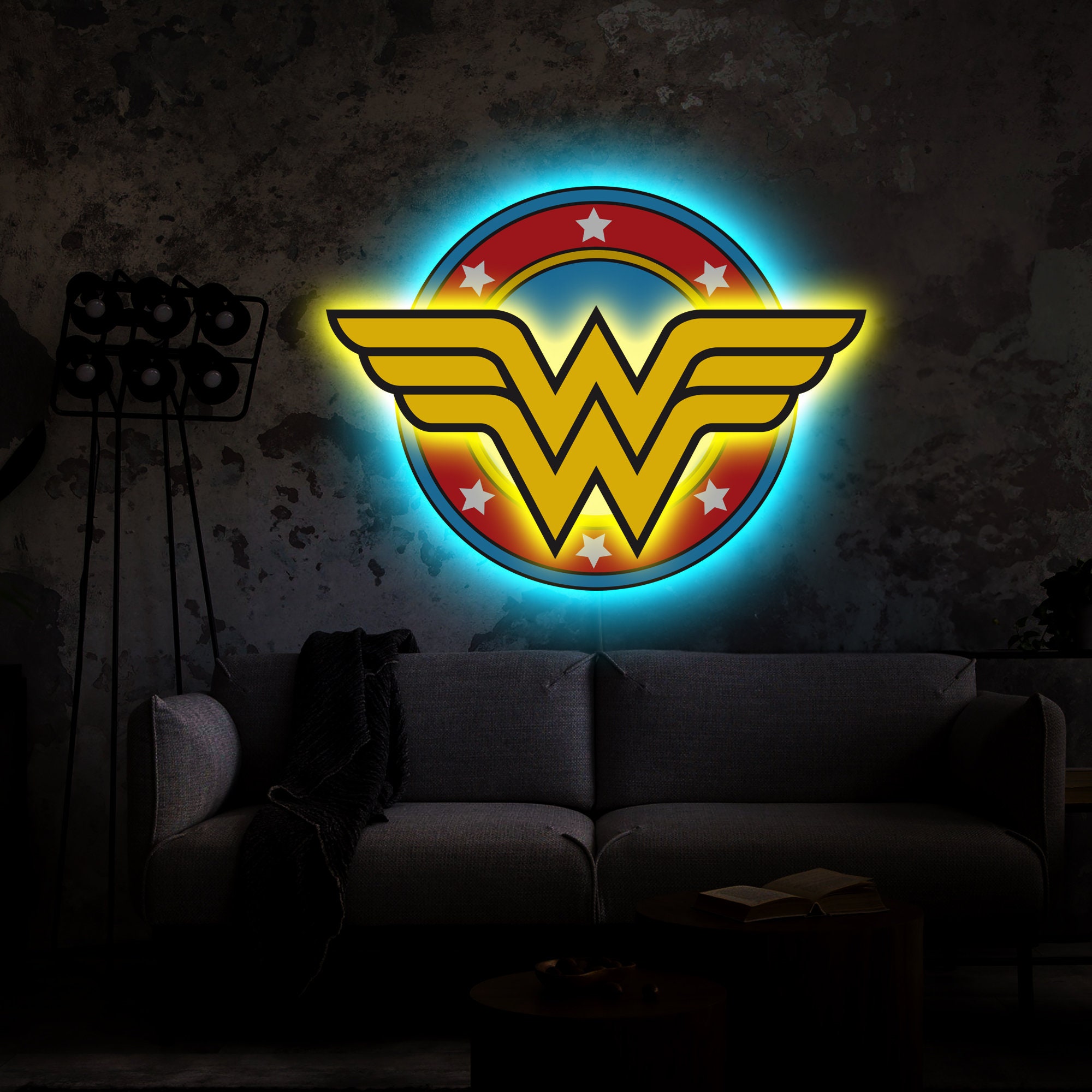 Wonder Woman Neon Sign, Wonder Woman Led Sign, Wonder Woman Light ...
