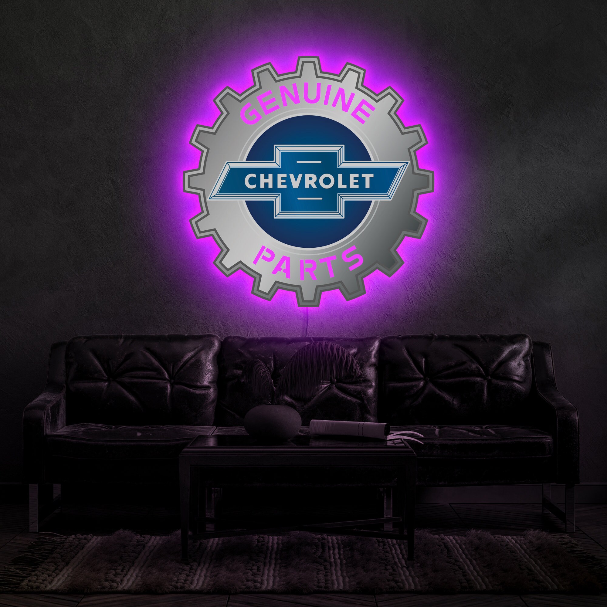 Chevrolet Neon Sign, Chevrolet Logo Decor, Chevrolet Led Sign ...