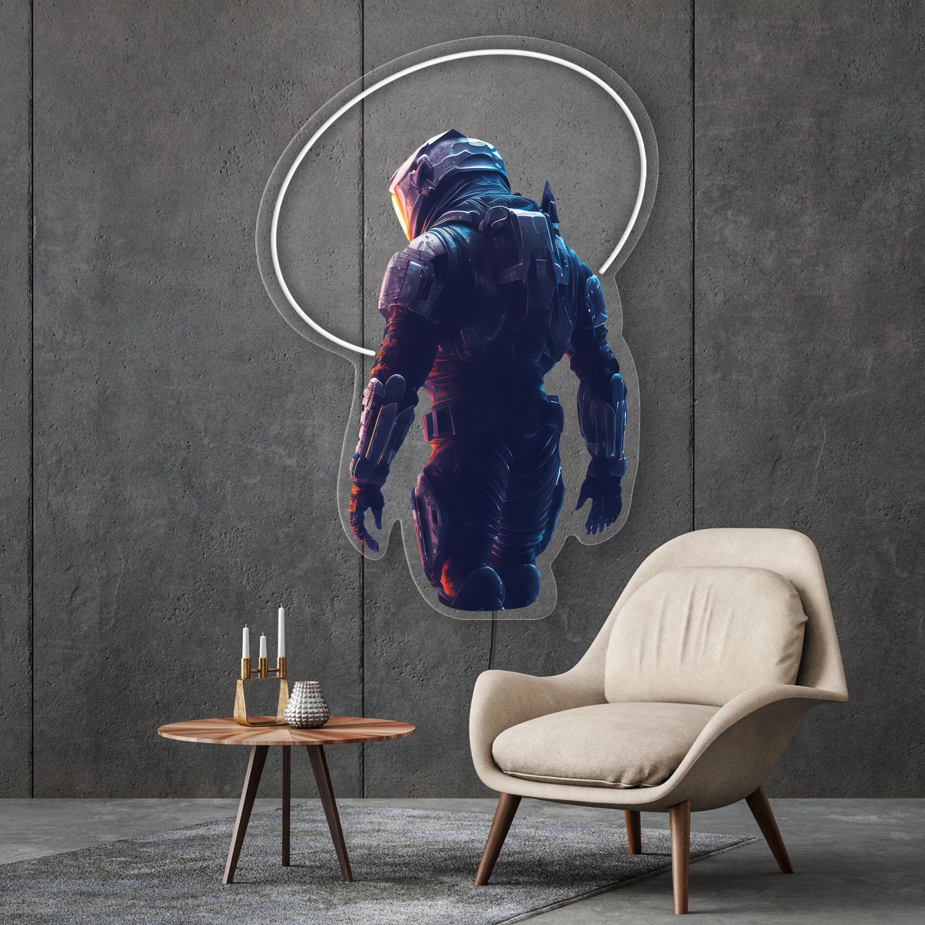 Astronaut Neon Sign, Astronaut Led Wall Art, Astronaut Light up Decor ...