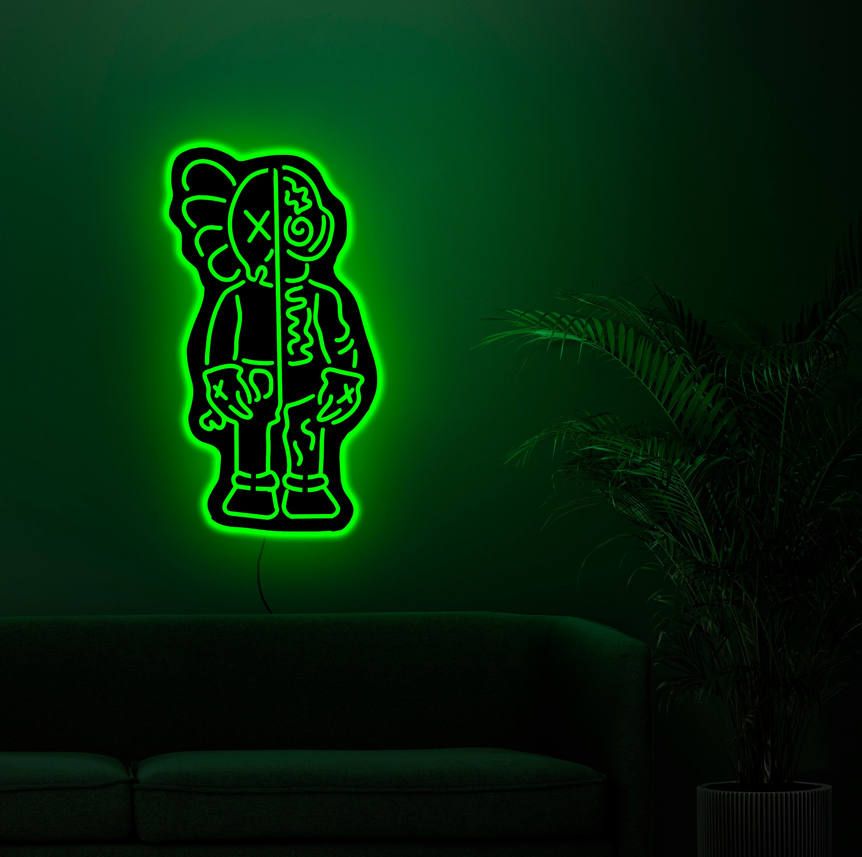 Kaws Neon Sign, Kaws Led Sign, Kaws Sign, Kaws Light Sign, Kaws Neon ...