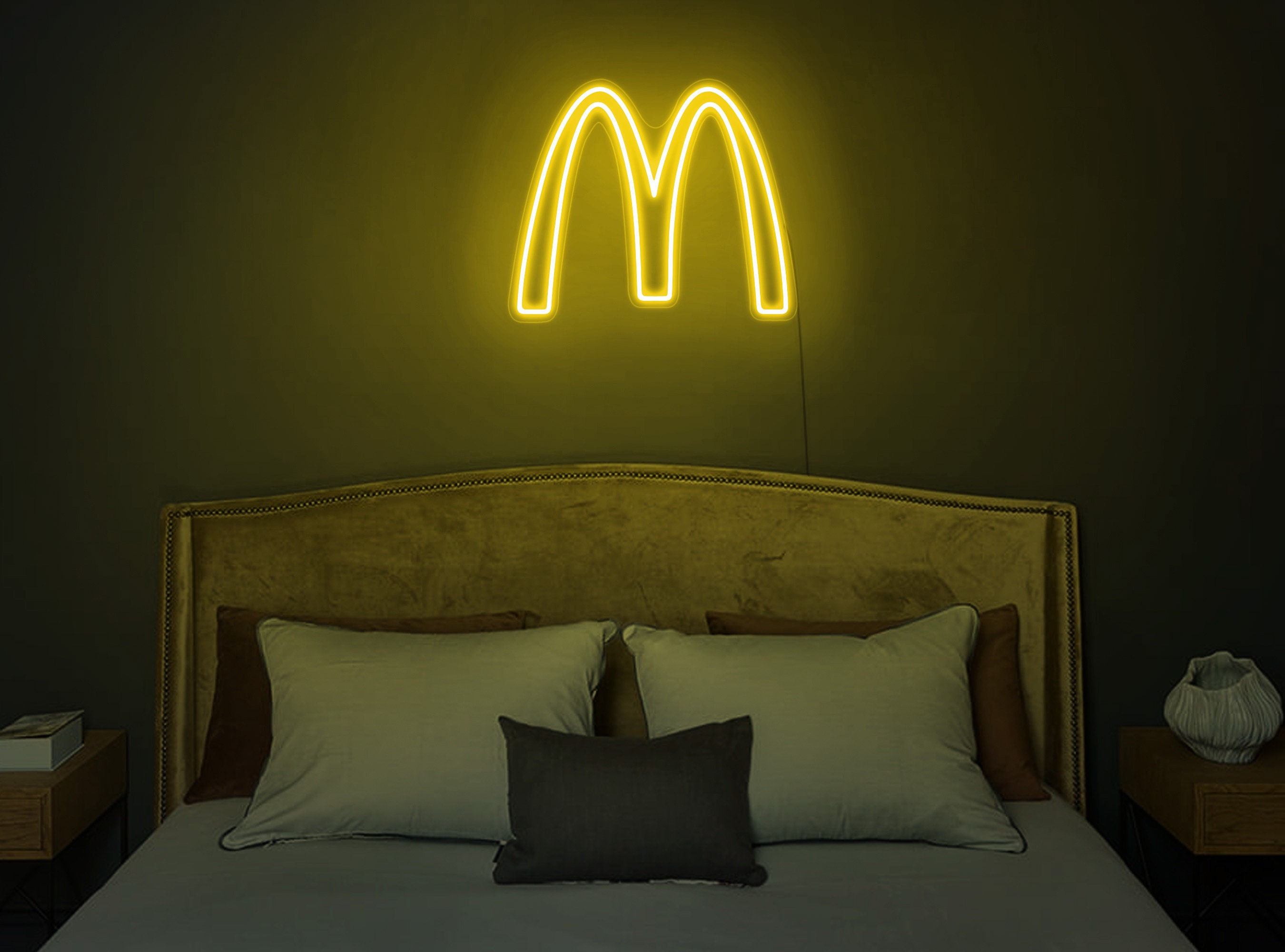 Mcdonald's Neon Sign, Fast Food Neon Sign, Restaurant Neon Sign ...