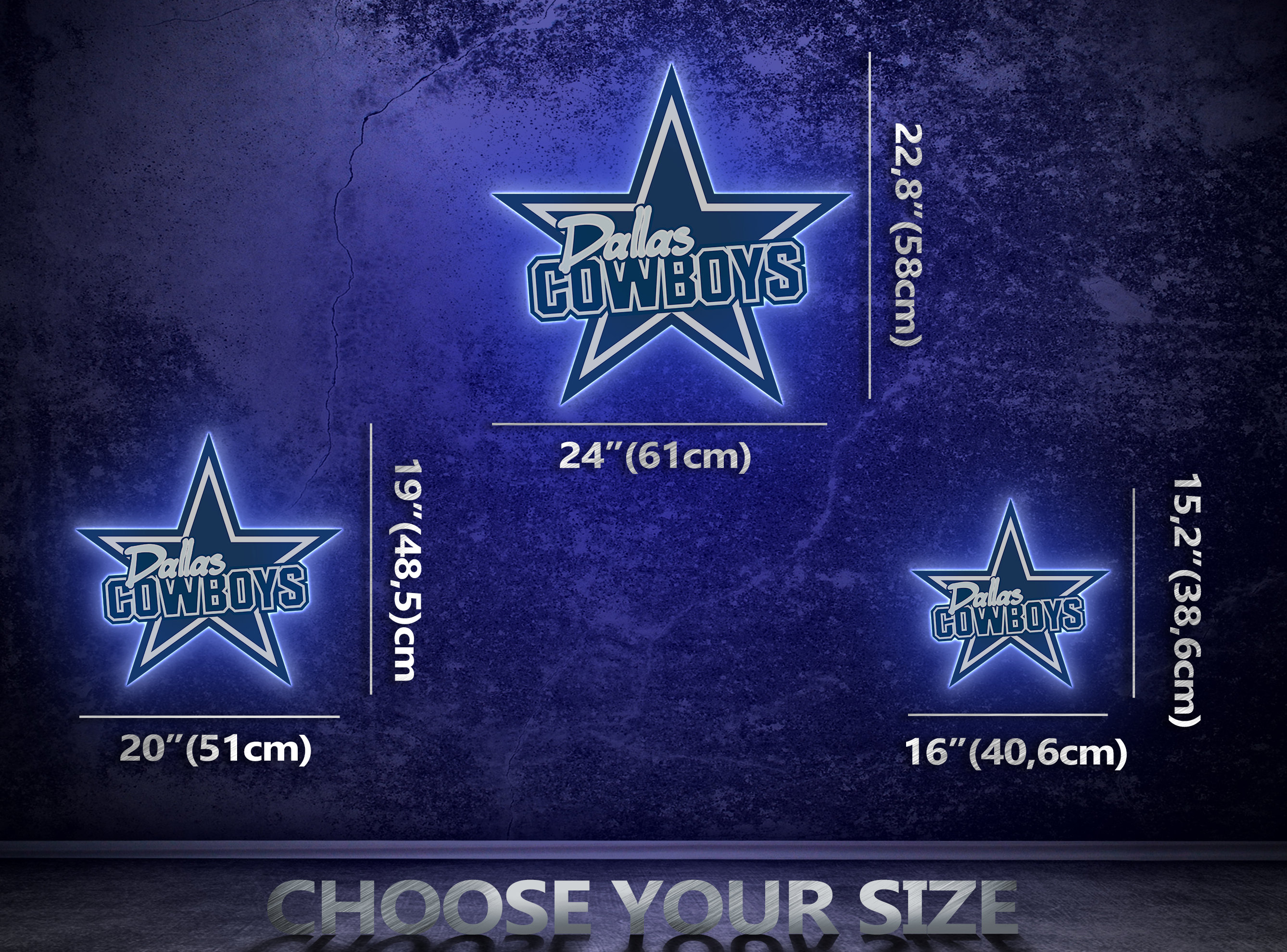 Dallas Cowboys Neon Sign, Dallas Cowboys Led Sign, Dallas Cowboys Sign ...