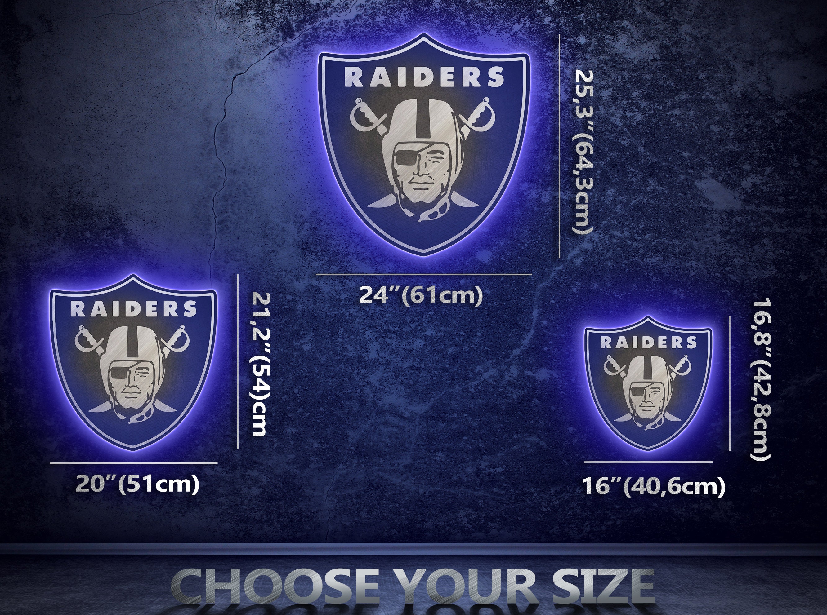 Las Vegas Raiders Neon Sign, Raiders Neon Sign, Raiders Led, Raiders ...