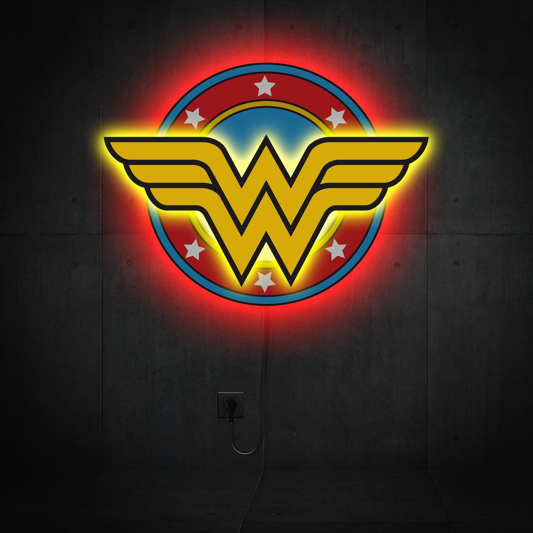 Wonder Woman Neon Sign, Wonder Woman Led Sign, Wonder Woman Light ...