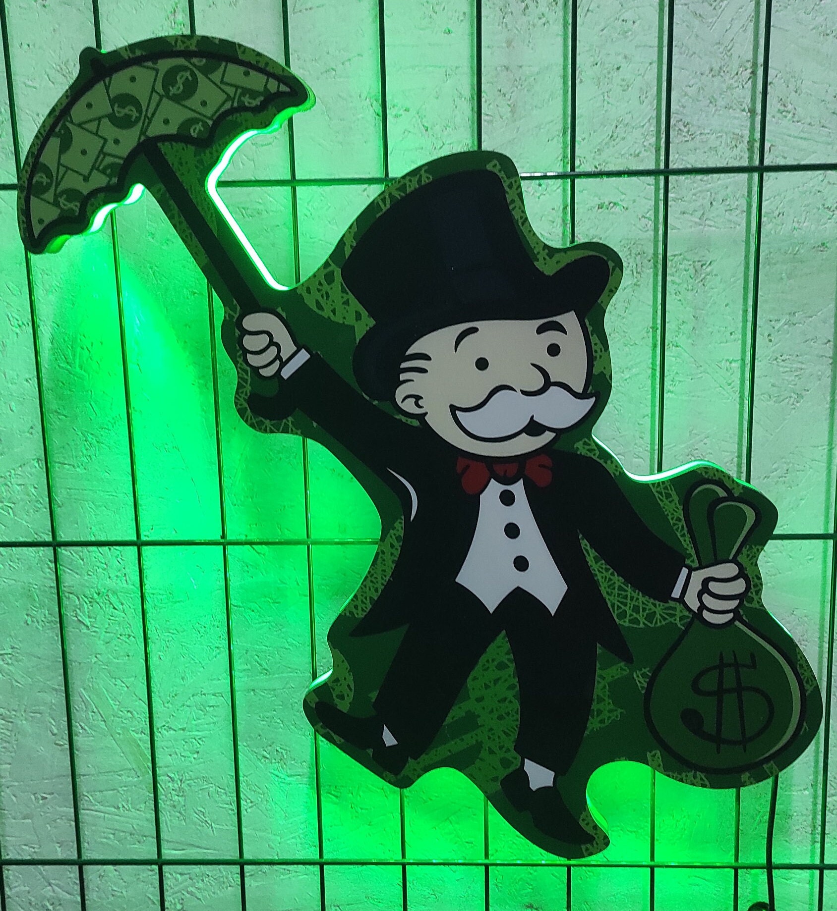 Monopoly Man Neon Sign, Monopoly Neon Sign, Monopoly Led Sign, Monopoly ...