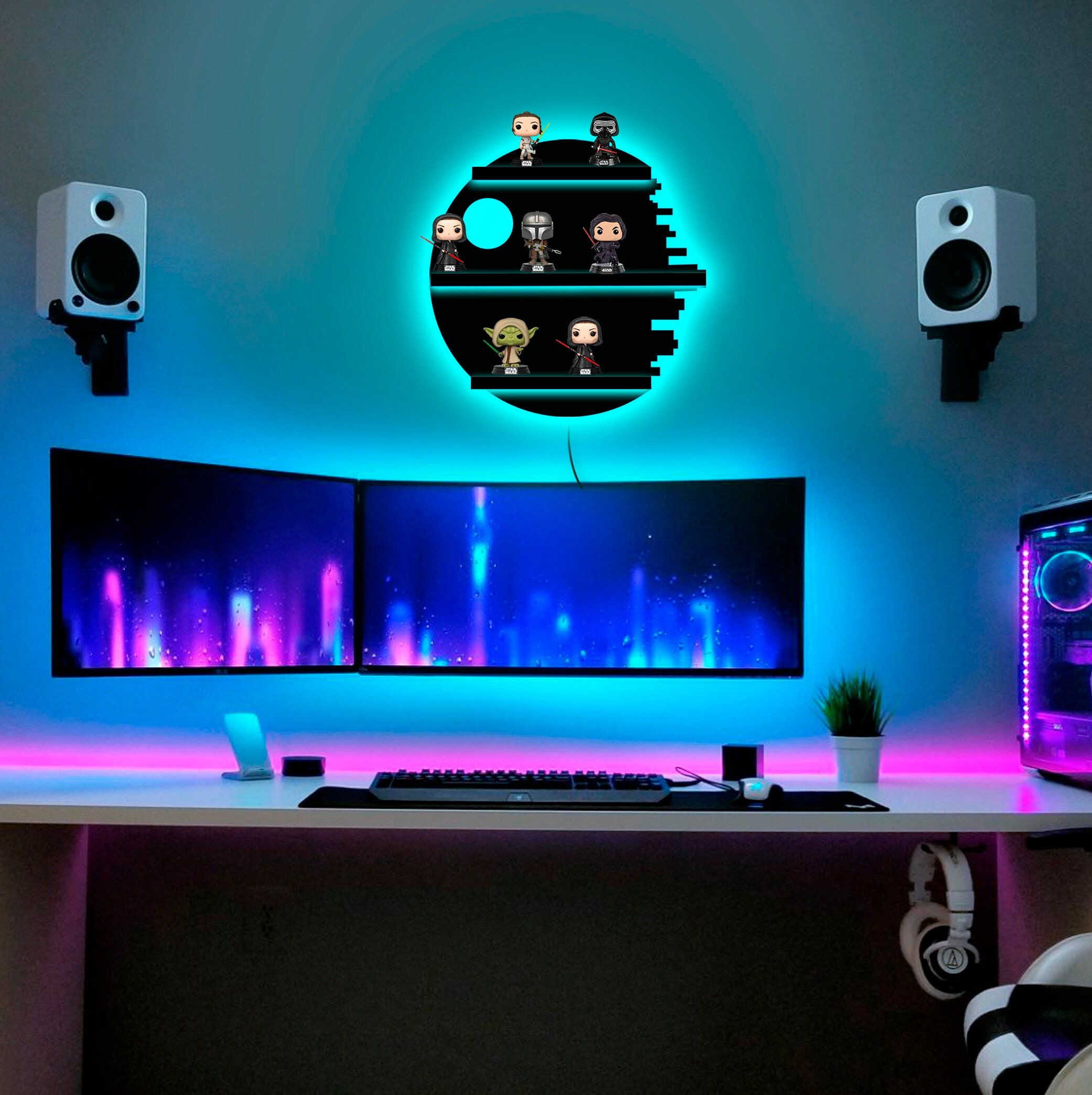 Death Star Funko Pop Display, Star Wars Display, Funko Pop Shelf With ...