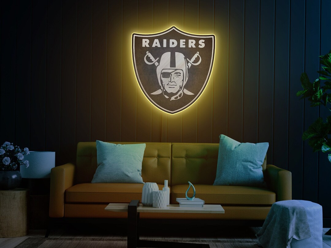 Las Vegas Raiders Neon Sign, Raiders Neon Sign, Raiders Led, Raiders ...