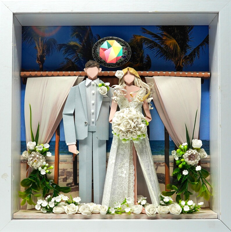 No.86 Wedding at the Maroma Beach , Custom-made Original Origami Art ...