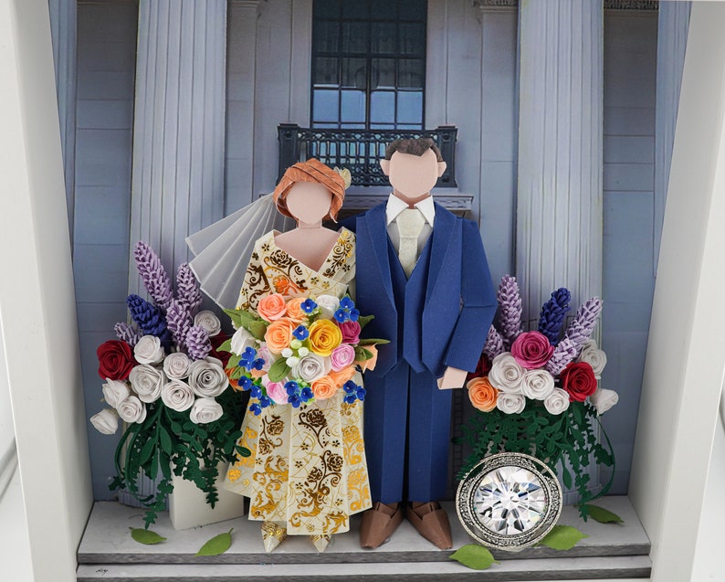 No.181 Wedding at the Marylebone Town Hall, Anniversary Gift, Custom ...