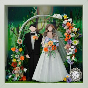 No.158 the White Arch and Flowers , Wedding Gift, Anniversary Gift ...