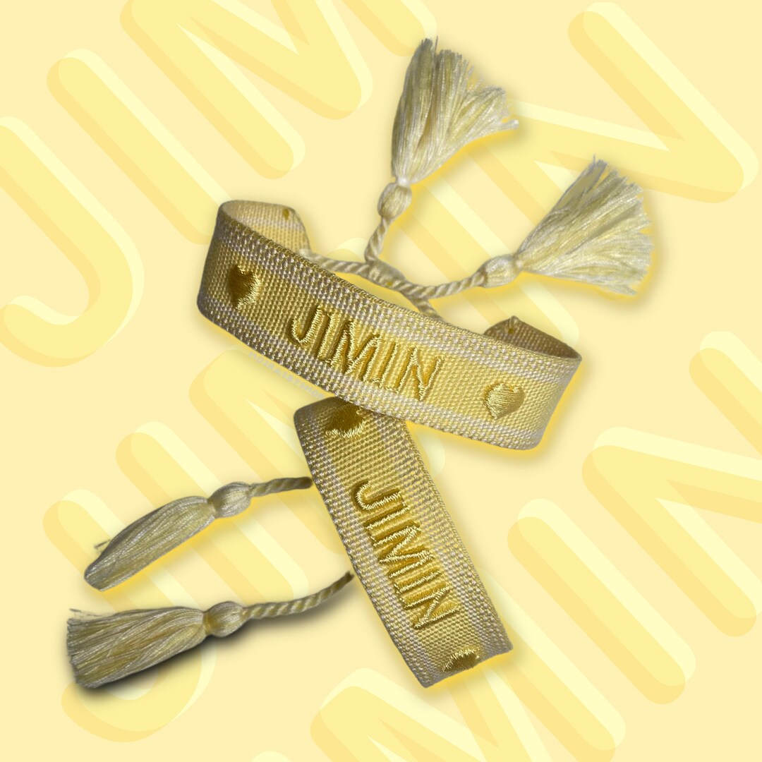 Jimin Friendship Bracelet | Bangtan Bracelet | BTS Embroidered ...