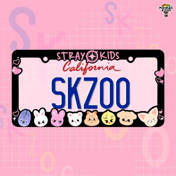 Kpop License Plate Svg - Etsy