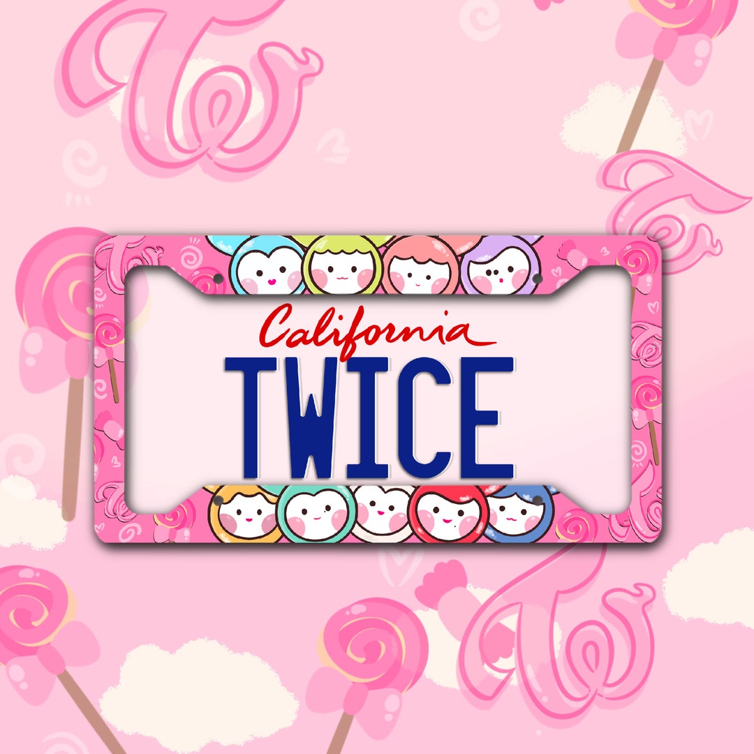 Twice Inspired License Plate Frame!/ KPOP License Plate Frame/ Custom ...