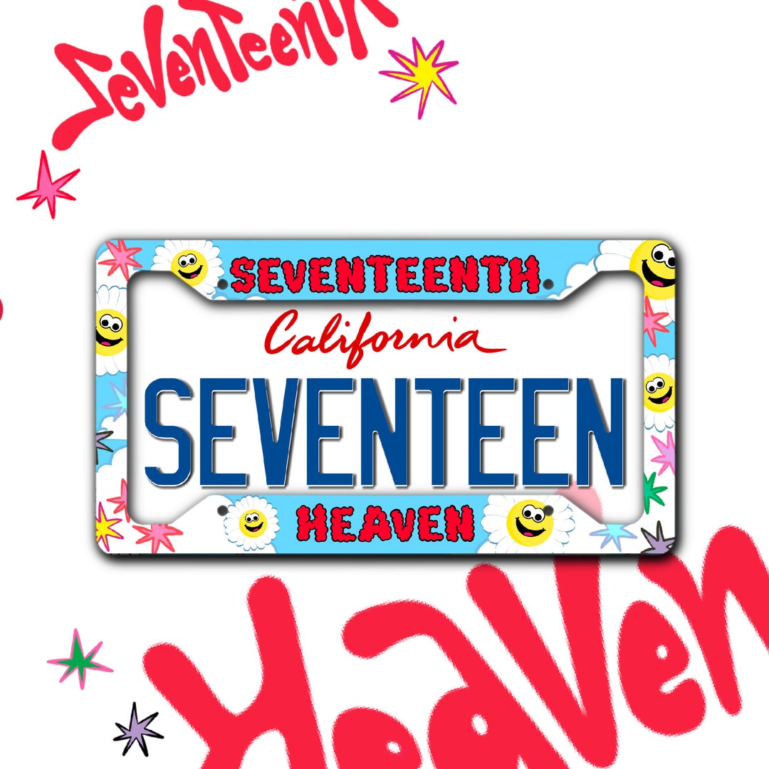 Kpop License Plate Frame | Cute Custom Characters K-pop License Plate ...