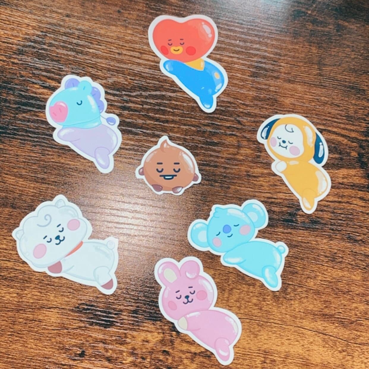 BT21 Sleeping Babies Sticker BTS X BT21 Sticker Vinyl - Etsy