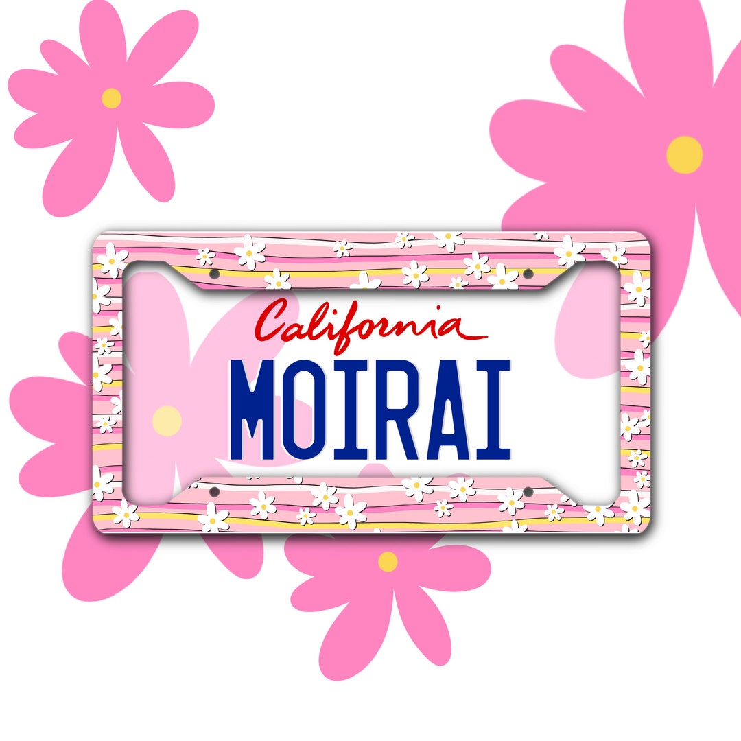 Spring Flower License Plate Frame! Cute License Plate Frame/ Spring ...