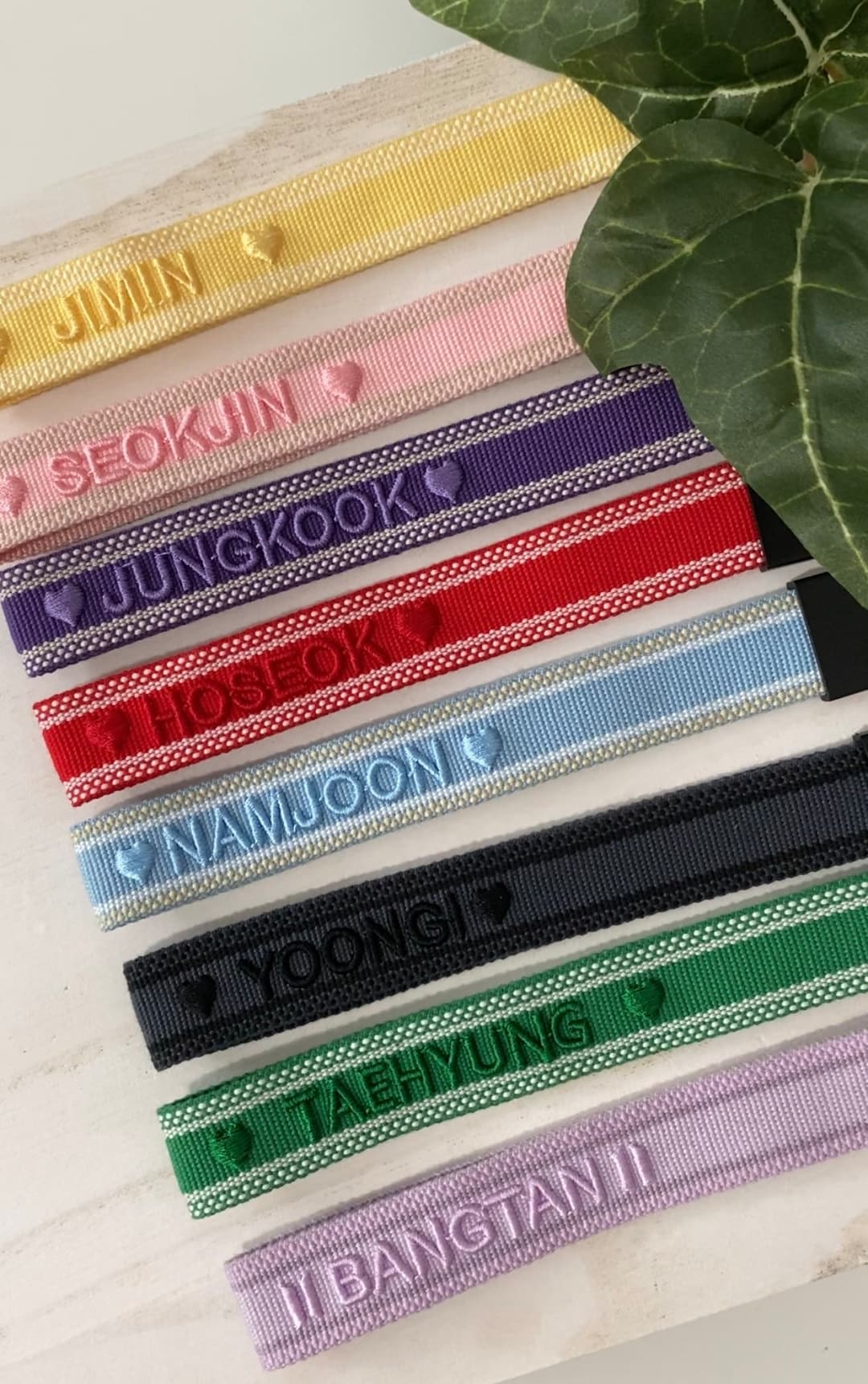 Bangtan Lightstick Lanyard Bundle | Wrist Strap | BTS Embroidered ...