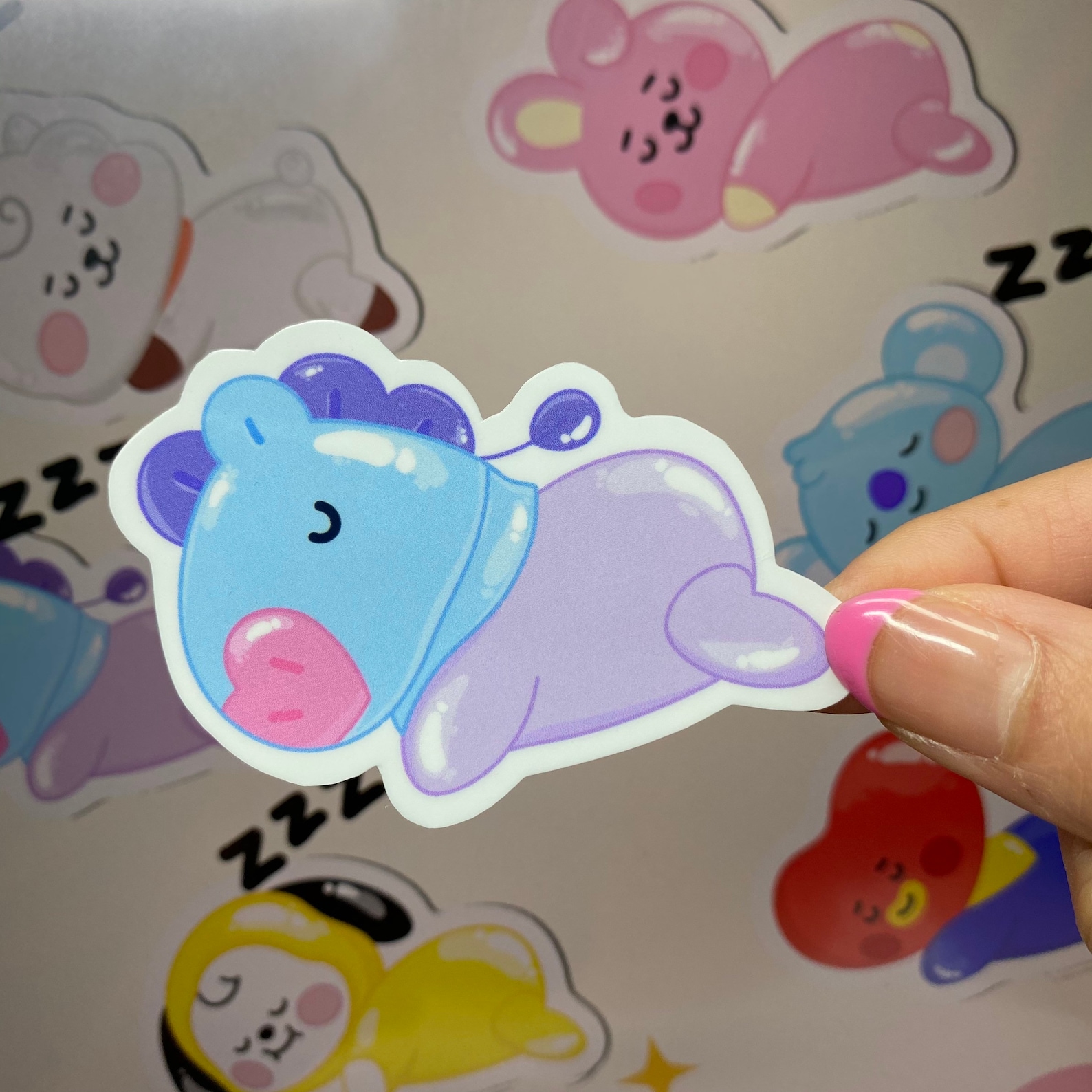 BT21 Sleeping Babies Sticker BTS X BT21 Sticker Vinyl - Etsy UK