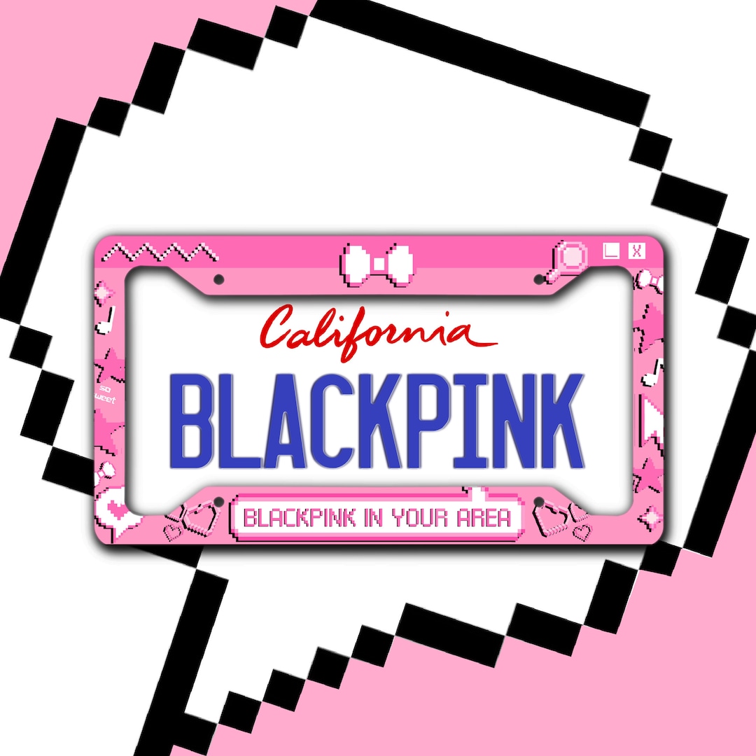 Cute Blackpink V.2 Inspired License Plate Frame/ KPOP License Plate ...
