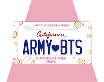 Bts License Plate Cover - Etsy