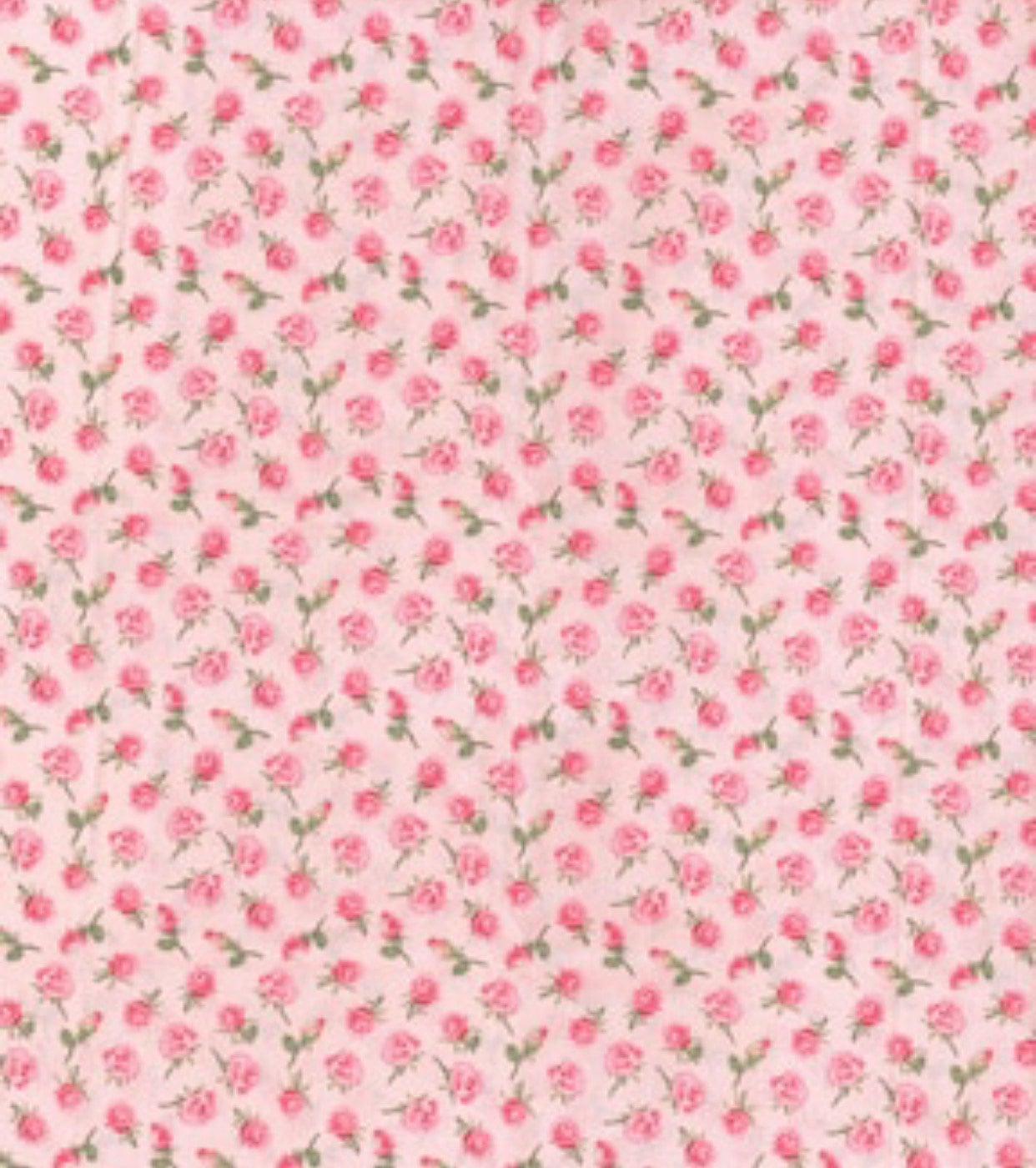 Garden Roses on Pink Fabric Traditions Cotton Quilting Fabric by the ...