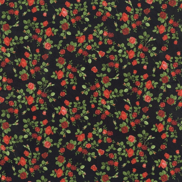 Black Fabric Roses - Etsy