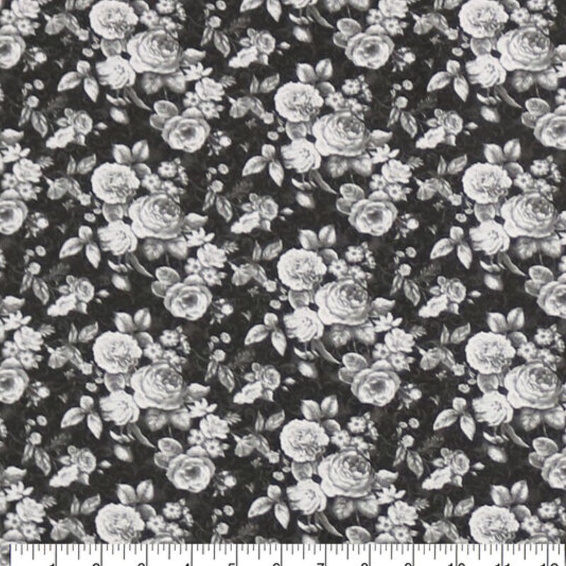 Black Fabric Roses - Etsy