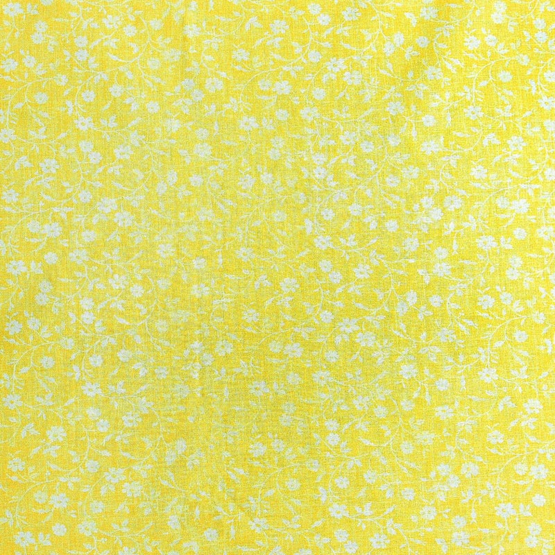 Yellow Floral Fabric - Etsy