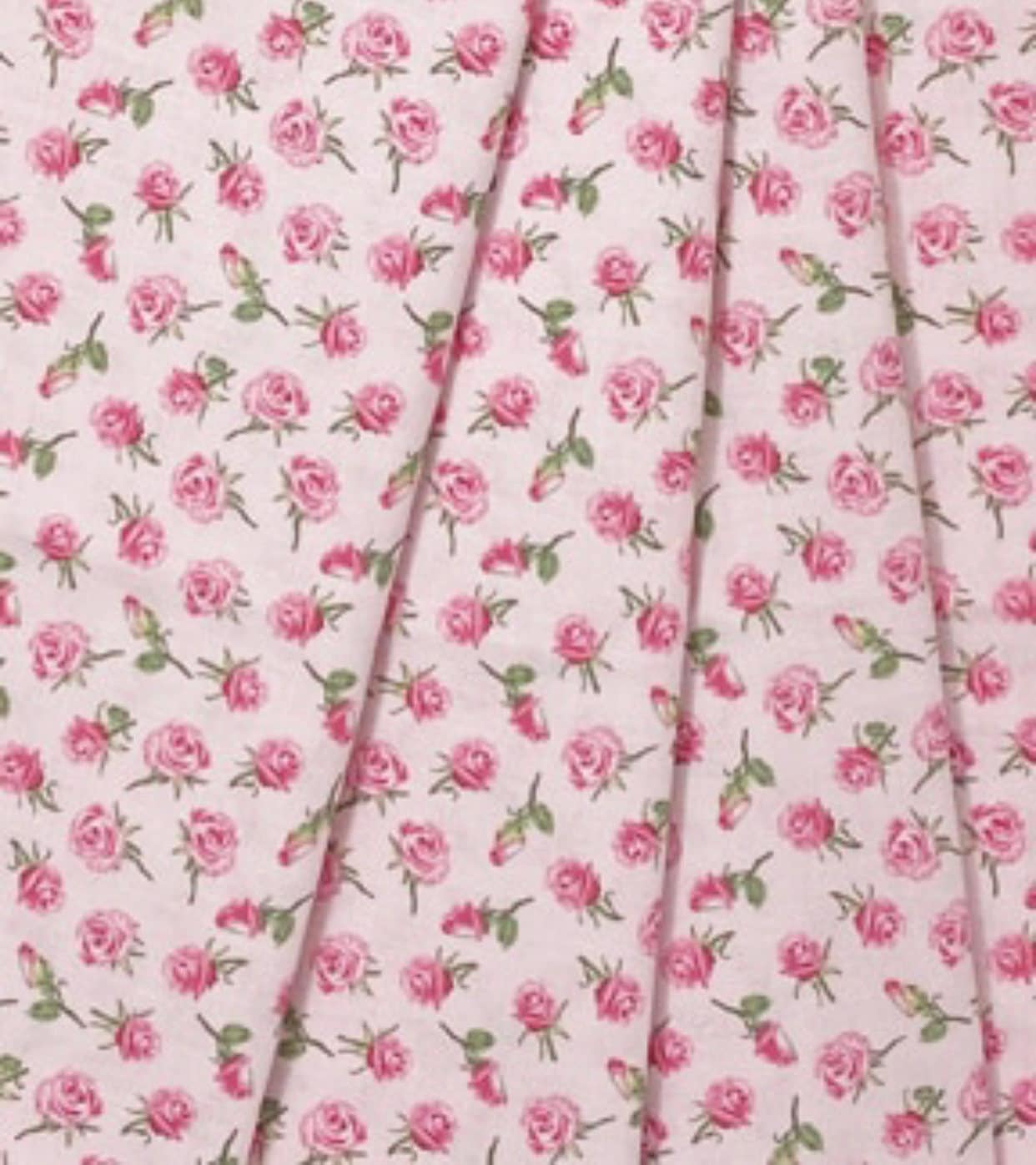 Garden Roses on Pink Fabric Traditions Cotton Quilting Fabric by the ...