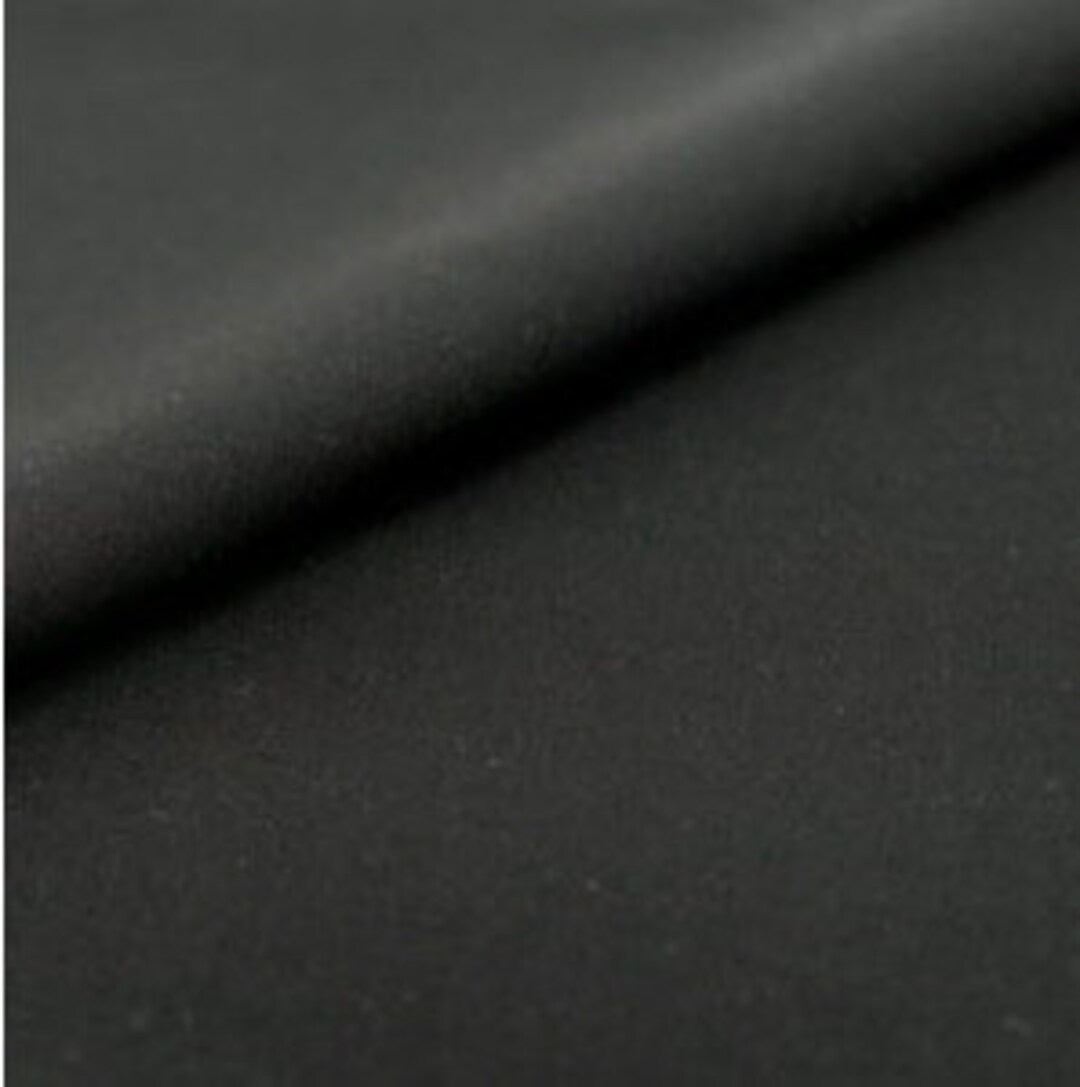 Black Solid Cotton Quilting Fabric by the Yard - Etsy