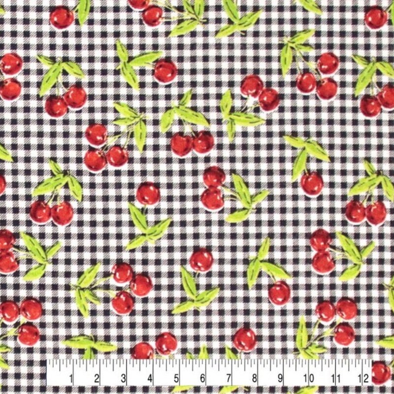 Cherry Fabric - Etsy
