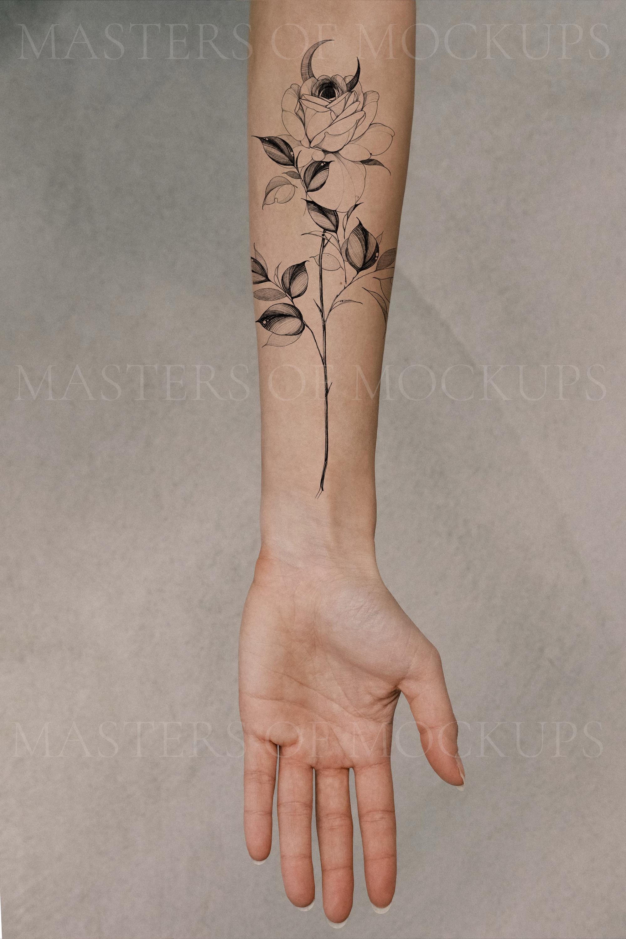 Forearm & Hand Tattoo Mockup for Artists | Realistic Tattoo Placement ...