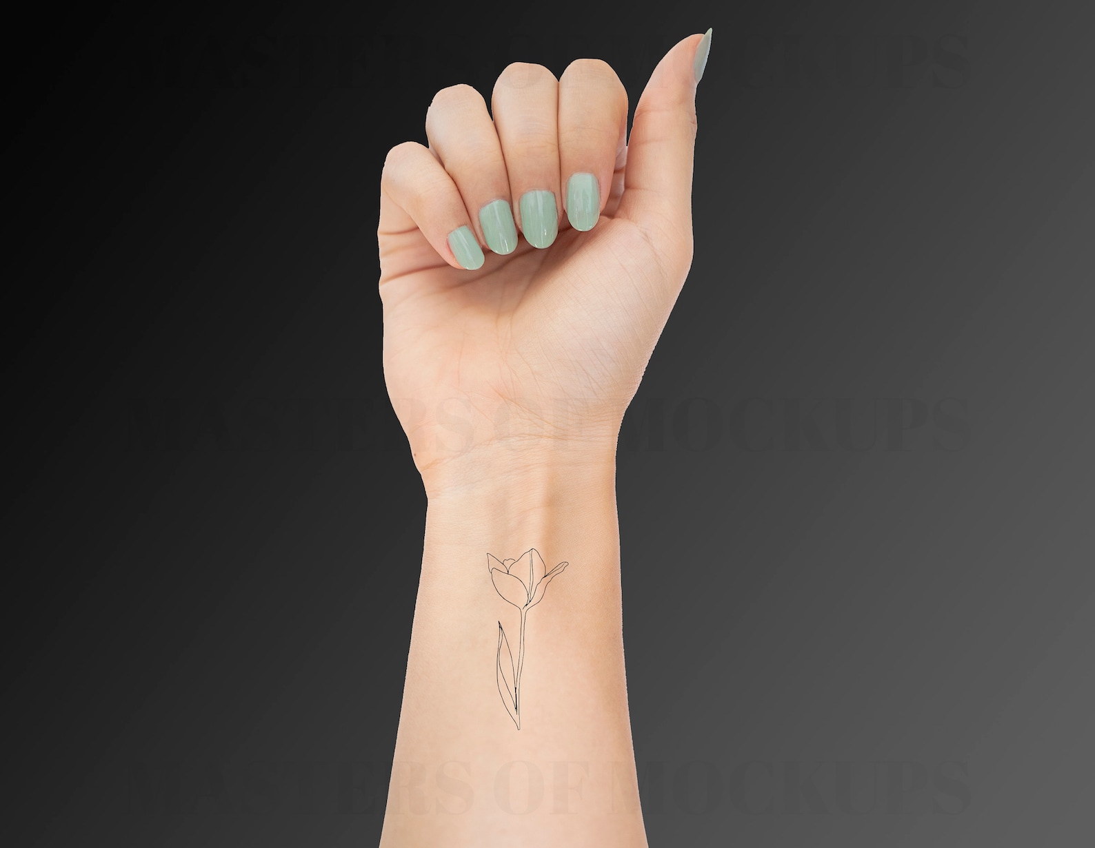 Temporary Tattoo Hand Mockup, Styled Wrist Mock Up, Minimal and Modern ...