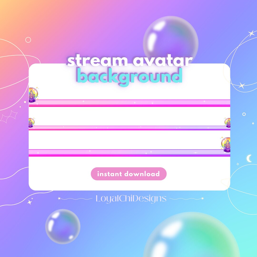 Crystal Ball Stream Avatar Background | Graphic Overlay | Twitch ...