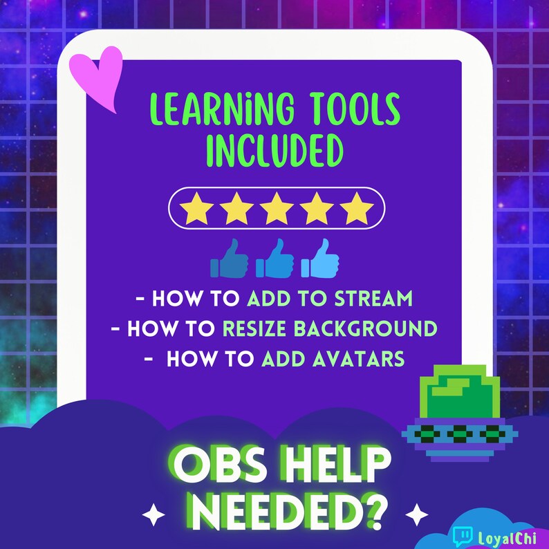 Alien Planet Stream Avatar Background Graphic Overlay - Etsy