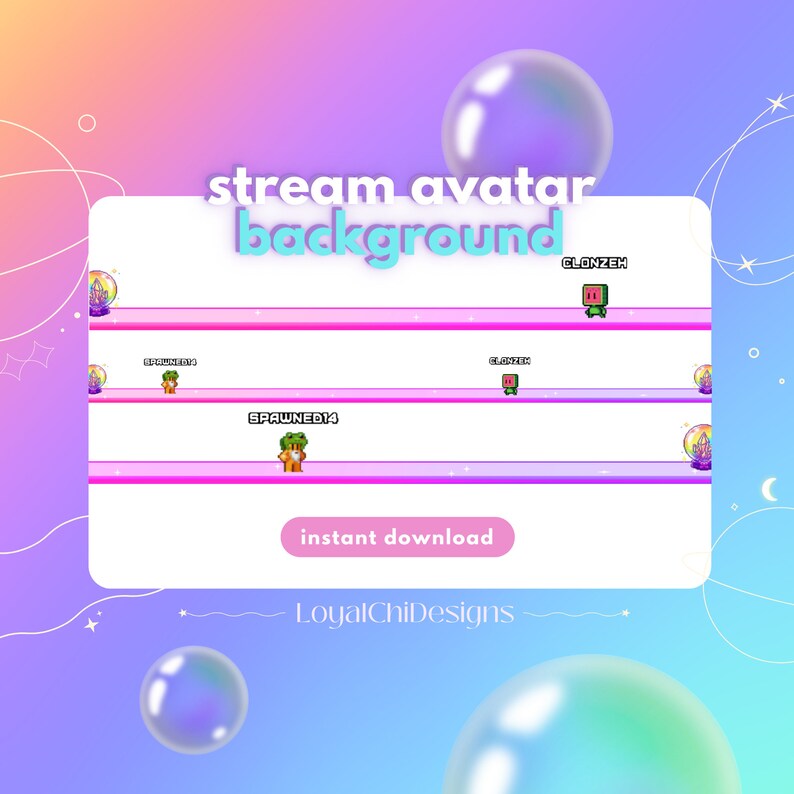 Crystal Ball Stream Avatar Background | Graphic Overlay | Twitch ...