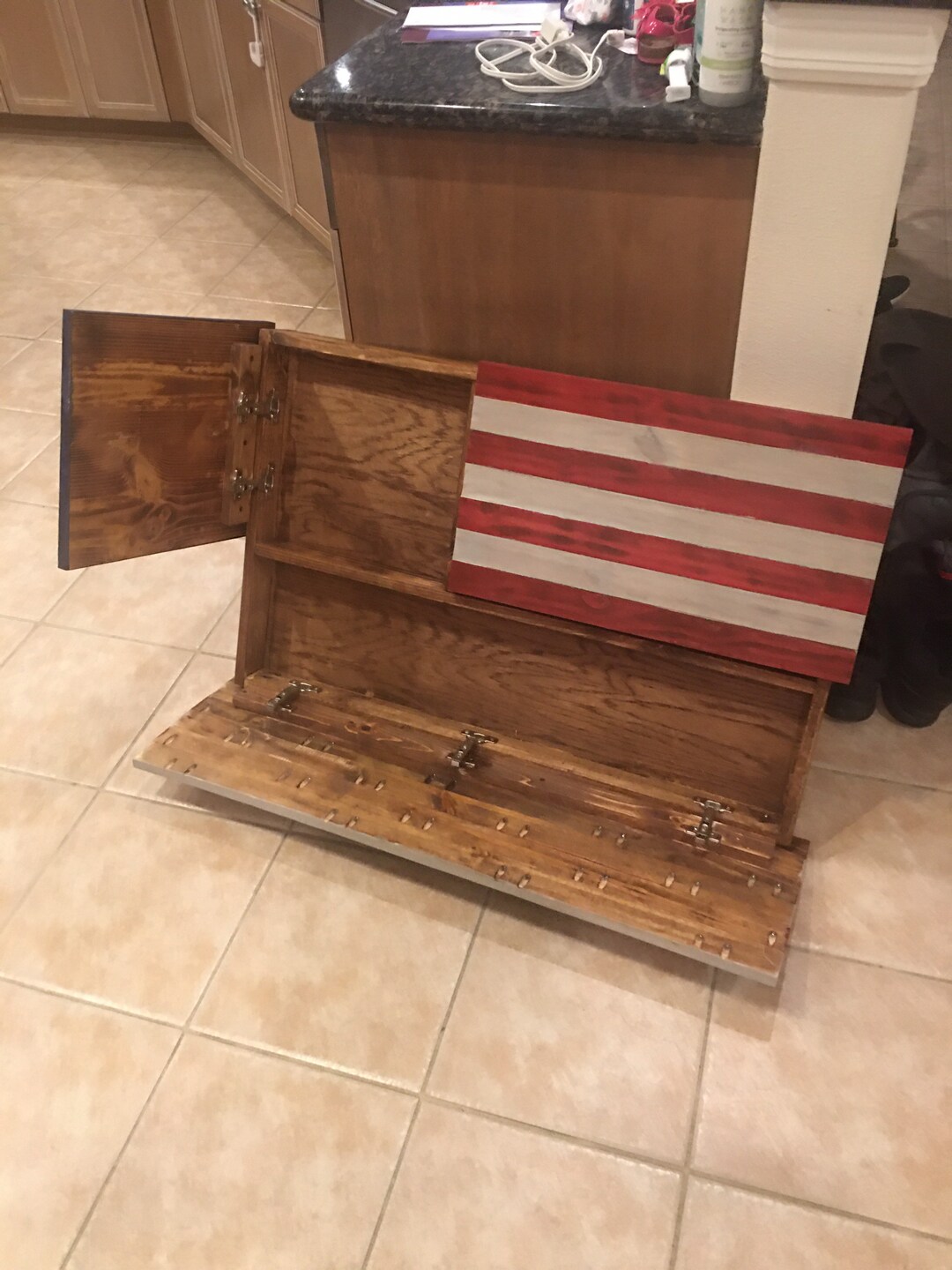 Hidden Gun Storage - Large American Flag - Etsy