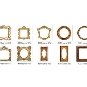 Vintage Antique Frames Mirror Png Digital Download, Old Classic Frames ...