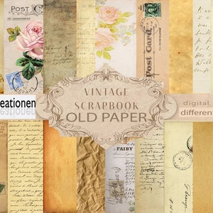 Old Paper Textures, Vintage Antique Distressed Aged Paper Background ...