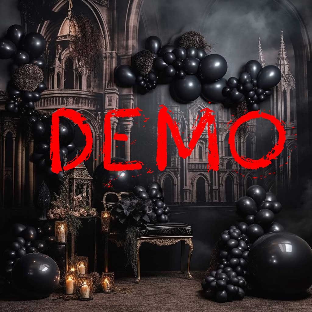 Halloween Balloon Arch Backdrop, Gothic Fall Balloon Arch Garland ...