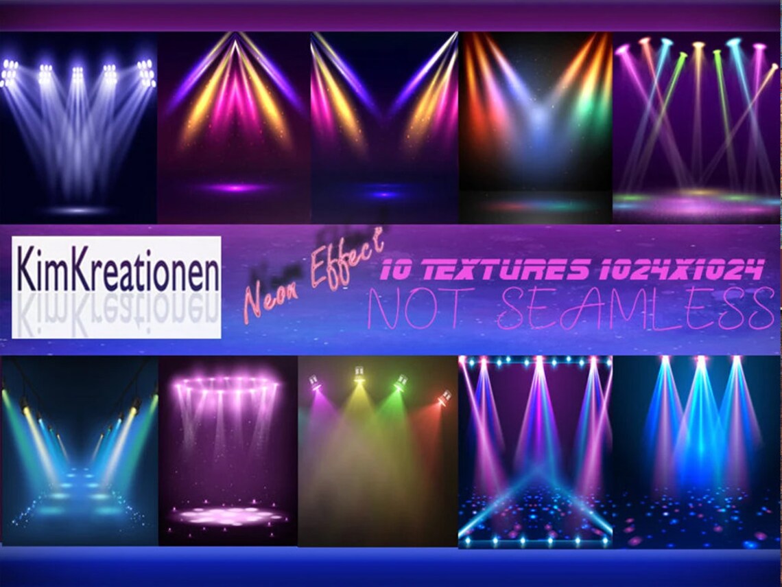 10 Colorful Stage Lighting Overlays - Colorful Spotlight Overlays ...