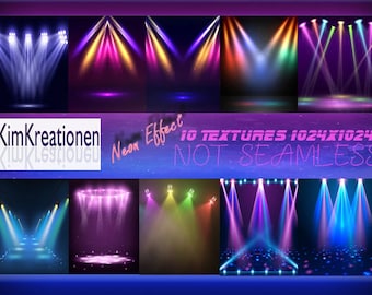 20 Colorful Stage Lighting Overlays Colorful Spotlight Overlays Light ...